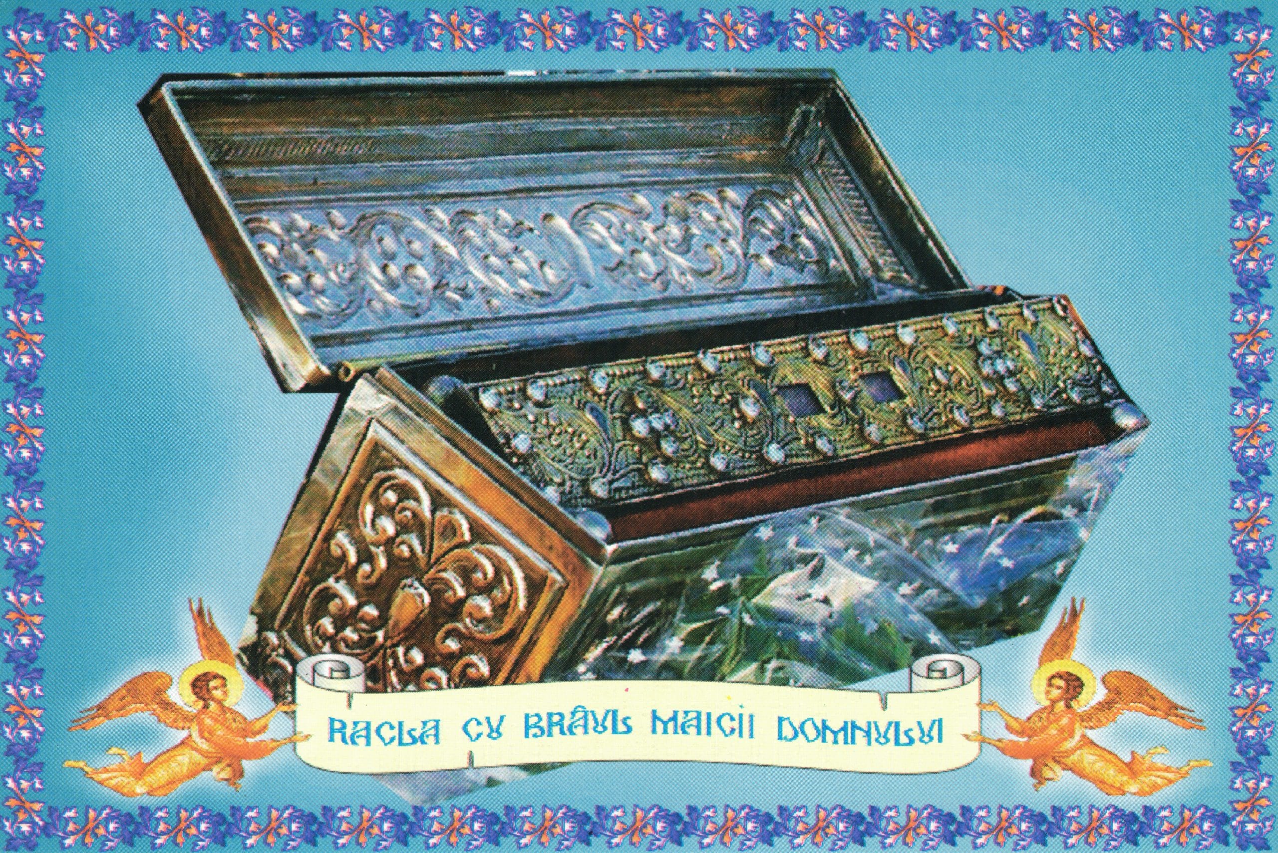 Așezarea cinstitului Brâu al Maicii Domnului în raclă