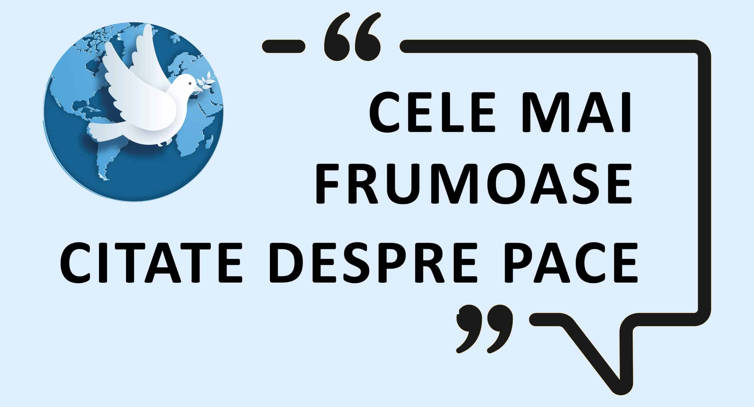 Cele mai frumoase citate despre pace